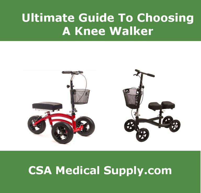 The Ultimate Guide To Choosing a Knee Walker - CSA Medical Supply Blog